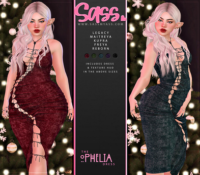 Second Life Marketplace - Sass [Ophelia Dress] ♥ Legacy ♥ Maitreya ♥ ...